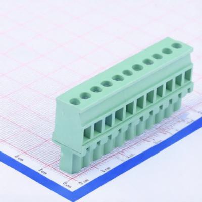 China connection terminal block KANGNEX WJ2EDGKB-5.08-11P-14-00A with 500 mega ohm insulation resistance at DC 500 volts for sale