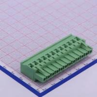 China electrical plug in terminal block KANGNEX WJ2EDGKA 5.08 12P 14 00A with PA66 housing and metal components for sale