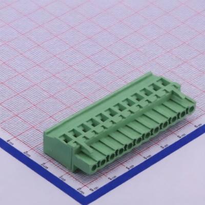China electrical plug in terminal block KANGNEX WJ2EDGKA 5.08 12P 14 00A with PA66 housing and metal components for sale