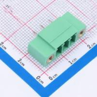 China KANGNEX WJ15EDGVM 3.5 03P 14 00A plug in terminal block with PA66 UL94V 0 housing and rated current 7A for sale