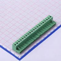 China KANGNEX WJ2EDGK 5.08 20P 14 00A terminal block rated 300 volts and 10 amps with UL IEC certification for sale