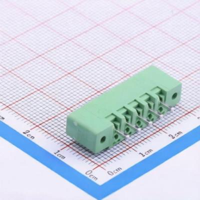 China plug in terminal block KANGNEX WJ15EDGVM 3.81 05P 14 00A with 300V 8A rating and PA66 housing material for sale
