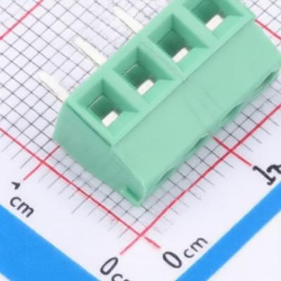 China Screw Type PCB Terminal Block KANGNEX WJ124-3.81-04P-14-00A Electrical Connector 26-16AWG Wire Range for sale
