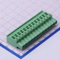 China plug in terminal block KANGNEX WJ2EDGKB 5.08 13P 14 00A with PA66 housing and UL IEC certification for sale
