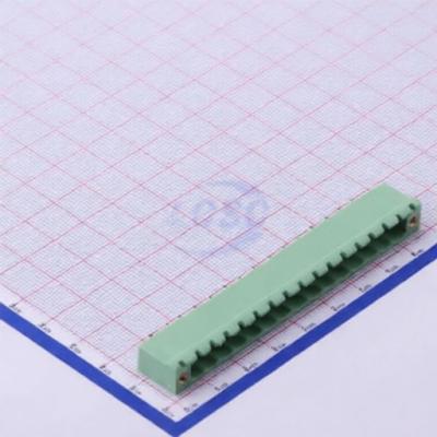 China Electrical connection terminal block KANGNEX WJ2EDGVM-5.08-15P-14-00A with copper alloy pins and PA66 UL94V0 housing for sale