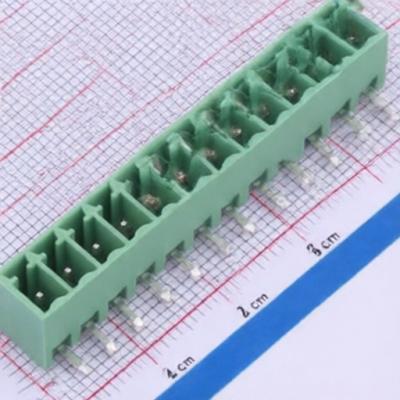China electrical plug in terminal block KANGNEX WJ15EDGRC-3.81-13P-14-00A with copper alloy pin header and PA66 housing for sale