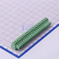 China KANGNEX WJ15EDGK 3.81 21P 14 00A terminal block withstanding voltage AC1600V for one minute duration for sale
