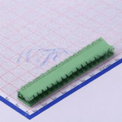 China Electrical connection solution KANGNEX WJ2EDGV 5.08 18P 14 00A plug in terminal block with PA66 housing for sale
