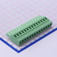 China Durable Plug In Terminal Block KANGNEX WJ2EDGKB 5.08 14P 14 00A with Copper Alloy Nickel Plated Cage for sale