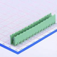China Plug in Terminal Block with 5.08mm Pitch KANGNEX WJ2EDGR 5.08 14P 14 00A Copper Alloy Tin Plated Pins for sale