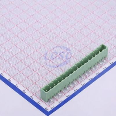 China KANGNEX WJ2EDGRC 5.08 16P 14 00A plug in terminal block with 16 poles and flame retardant PA66 housing for sale