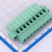 China Electrical plug in terminal block KANGNEX WJ2EDGKBM 5.08 09P 14 00A with copper alloy clamp and steel screws for sale