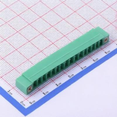 China Electrical connection plug in terminal block KANGNEX WJ15EDGVM-3.5-16P-14-00A rated 300 volts 8 amps for sale