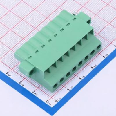 China connection KANGNEX WJ2EDGKCM 5.08 08P 14 00A plug in terminal block with UL94V 0 rated PA66 housing for sale