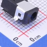 China DC Power Socket Kinghelm KH-DC-041-0.7 Surface Mount Type with Silver Plated Contacts and Black Base for sale
