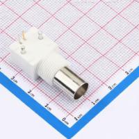 China Durable Kinghelm KH-BNC75-3511 BNC Connector Featuring Brass Contacts and White POM Body for sale