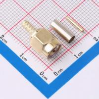 China RF SMA male connector kinghelm KH-SMAJ-L 50 ohm impedance 0 to 6 GHz frequency range 500 volt rating for sale