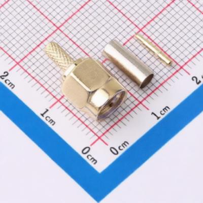 China RF SMA male connector kinghelm KH-SMAJ-L 50 ohm impedance 0 to 6 GHz frequency range 500 volt rating for sale