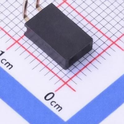 China Connector 2.54mm Pitch 1x2P Height 85mm Kinghelm KH-2.54FH90-1X2P-H8.5 Electronic Component for sale