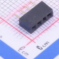 China SMT female header connector single row 4 pins 2 millimeter pitch gold flash contacts kinghelm KH-2FH-1X4P-H4.3 for electronic for sale