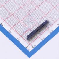 China Dual row SMT female header kinghelm KH-1.27FH-2X18P-H4.3-SMT 1.27mm pitch connector for PCB mounting for sale