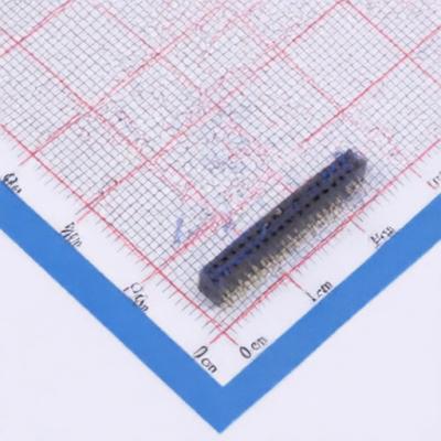 China Dual row SMT female header kinghelm KH-1.27FH-2X18P-H4.3-SMT 1.27mm pitch connector for PCB mounting for sale