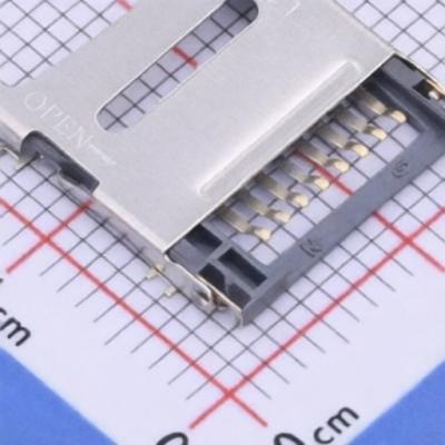 China Kinghelm KH TF08 H1.5 T Flash Card Connector with Low Switch Resistance and Durable Housing Material for sale