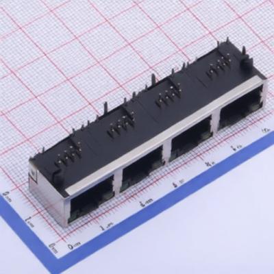 China Technical connector kinghelm KH-RCH56-8P8C-1X4-D designed with compact size and performance features for sale