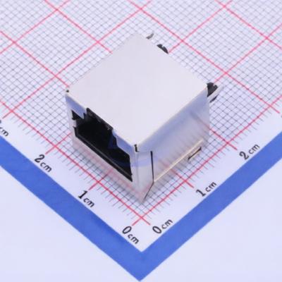 China RJ45 connector kinghelm KH-5224-8P8C with 500M insulation resistance and 1000Vac dielectric voltage for sale