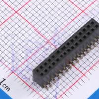 China SMT female header connector kinghelm KH-1.27FH-2X17P-H4.3-SMT dual row 1.27mm pitch gold flash plating for sale