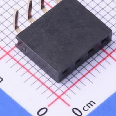 China 2.54mm pitch 1x4P connector kinghelm KH-2.54FH90-1X4P-H8.5 designed for electronic connections 85mm height for sale