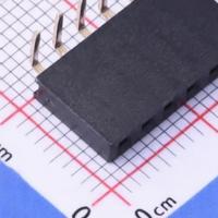 China Connector 2.54mm Pitch 1x6P Height 85mm Kinghelm KH-2.54FH90-1X6P-H8.5 Electronic Component for sale