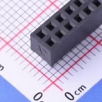 China Female header KH-2FH-2X6P-H4.3 featuring 2 millimeter pin spacing and 4.0 millimeter insulator width for sale