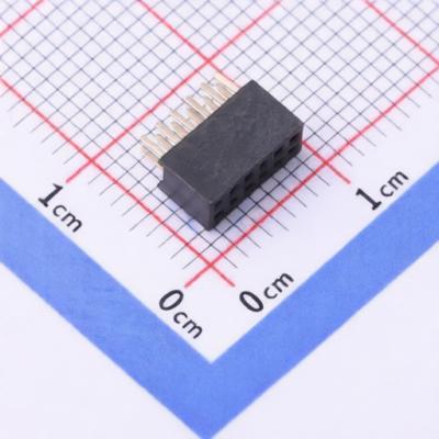 China Versatile Female Header Connector Kinghelm KH-1.27FH-2X6P-H4.3 with Single and Dual Row Pin Options for sale