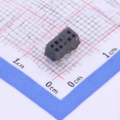 China PCB Connector Female Header 1.27mm Pitch Kinghelm KH-1.27FH-DZ2X5P-H4.3-SMT With Gold Flash Contacts for sale