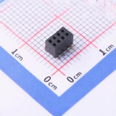 China Surface mount female header connector kinghelm KH-1.27FH-2X4P-H4.3-SMT dual row 1.27mm pitch gold flash contacts for sale