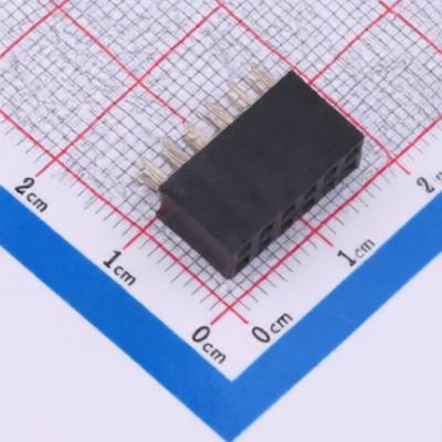 China 2x6 position 2.54mm pitch connector Kinghelm KH-2.54FH-2X6P-H8.5 featuring 8.5mm height for circuit board for sale