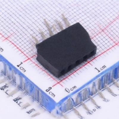 China Single Row Female Header Kinghelm KH-2.54FH-1X5P-H8.5 2.54mm Pin Spacing 5 Pins Gold Flash Contact Plating for sale