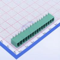 China Connector pitch 381 mm 16 positions EDGRC type kinghelm KH-15EDGRC-3.81-16PG electronic component for sale