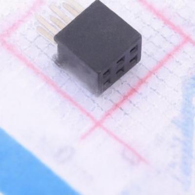 China Double Row Female Header Connector Korean Hroparts Elec PH1.27WV-2*3P ROHS Certified with 1.27mm Pitch for sale