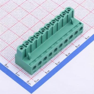 China green 10 position screw terminal connector 508mm pitch kinghelm KH-ZBK400R-10P-5.08GS for industrial for sale