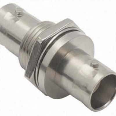 China 50 Ohm BNC F-F Bulkhead Adapter Panel Mount Connector L-com BA1087 for Coaxial Applications for sale