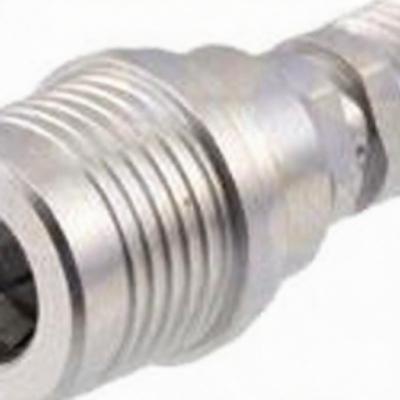 China Snap On QMA Male to SMA Female Adapter L com LCAD91345 Brass Body Gold Plated Contact for RF Systems for sale