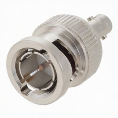 China BNC Male Connector Crimp Solder Coaxial 75 Ohm 0 to 12 GHz Frequency L-com V7C00019 Voltage 500V rms for sale