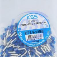 China European Terminal KSS ET2.5-12BE Non Insulated Cord End Connector for Electrical Applications for sale