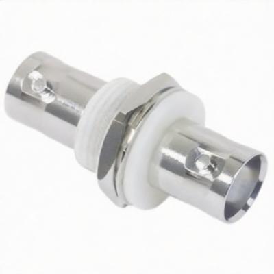 China BNC Jack Feed Thru Adaptor Insulated 50 Ohms L-com BA1089 with Brass and Gold Plated Contacts for sale