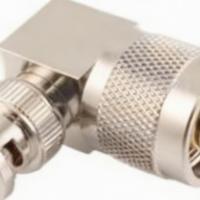 China Right angle coaxial adapter N male to BNC male connector L-com LCAD30033 for RF coaxial applications for sale