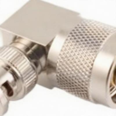 China Right angle coaxial adapter N male to BNC male connector L-com LCAD30033 for RF coaxial applications for sale