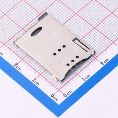 China Durable Korean Hroparts Elec SIM-17A SIM Card Restraint Zone ROHS Compliant PCB Layout Recommended for sale