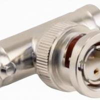 China 78 Ohm BNC Twinax Tee Adapter L-com LCAD30023 Brass Body with Gold Plated Contacts and Nickel Finish for sale